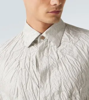 Zegna Striped Silk Shirt
