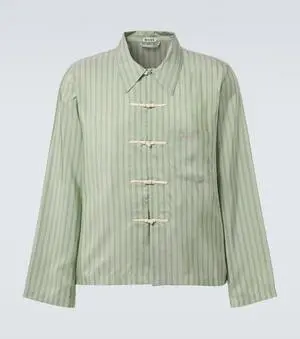 BODE Sylvan Striped Silk Shirt