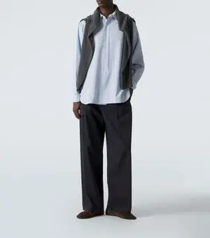 THE ROW Melchior Cotton Poplin Shirt
