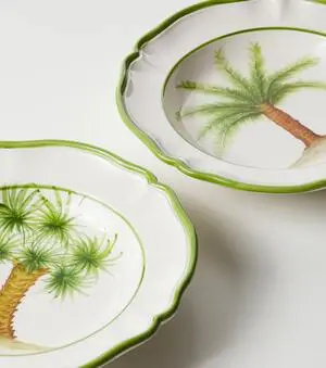 LES-OTTOMANS Set Of 4 Ceramic Bowls - Multicoloured