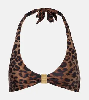 VIX PAULA HERMANNY X Rosie Huntington-whiteley Alanna Bikini Top - Brown