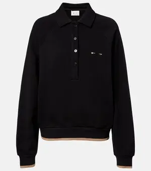 The Upside Collared Cotton Polo Shirt - Black