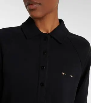 The Upside Collared Cotton Polo Shirt - Black