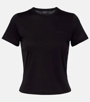 Gucci Cotton Jersey T-shirt With Embroidered Logo - Black