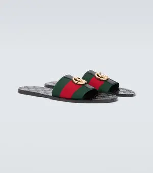 Gucci Textured Slides Slipper