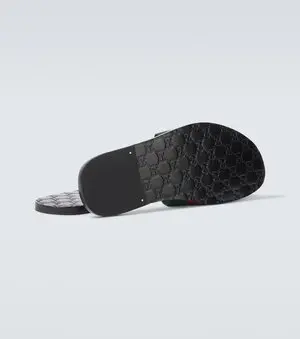 Gucci Riviera Double G Slides - Multicoloured