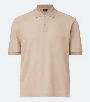 Gucci Gg Jacquard Polo Shirt - Beige