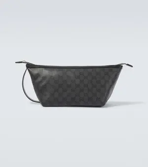 Gucci Essence Classic Gg Canvas Toiletry Bag - Black