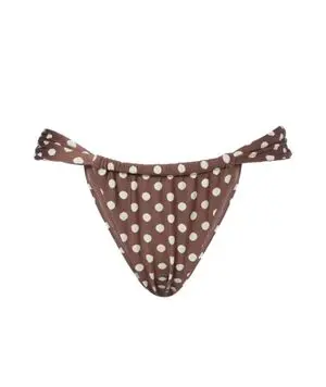 MONTCE Sandra Polka-dot Bikini Bottoms - Brown