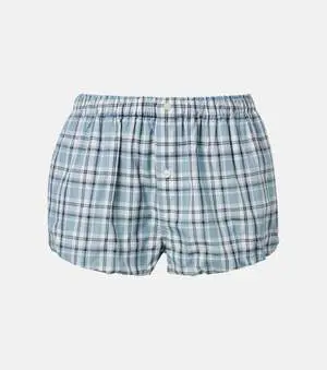ACNE STUDIOS Acne Studios Checked Cotton Shorts