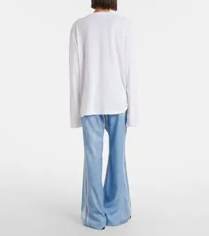 Acne Studios Printed Wide-leg Pants - Blue