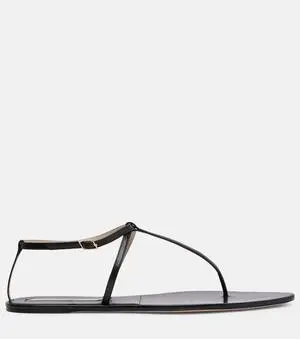 CHRISTEN Mono Strap Leather Thong Sandals