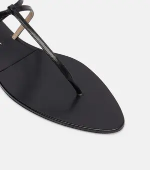 CHRISTEN Mono Strap Leather Thong Sandals