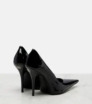 Balenciaga Pointed Toe Patent Leather Pumps