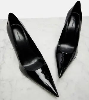 Balenciaga Pointed Toe Patent Leather Pumps