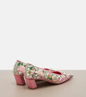 ROGER VIVIER Belle Vivier Embellished Pumps
