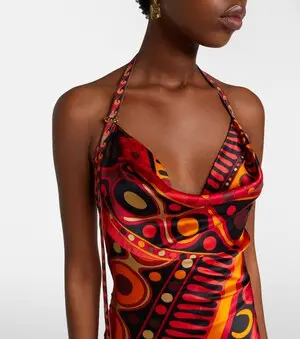 Emilio Pucci Printed Silk Maxi Dress - Multicoloured