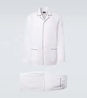 Zegna Linen Pajamas - White