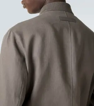 Zegna Linen Bomber Jacket - Grey