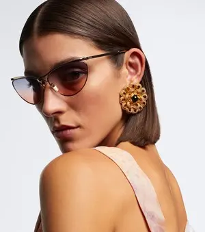 Chloé Cat-eye Sunglasses - Gold