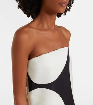 Dries Van Noten Polka Dots Satin Gown