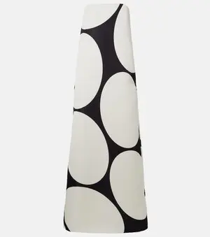 Dries Van Noten Polka Dots Satin Gown