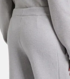 GOD'S TRUE CASHMERE Straight Leg Pants With Rose Quartz Detail