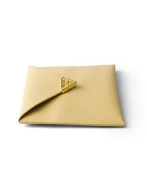 Prada Saffiano Leather Envelope Clutch