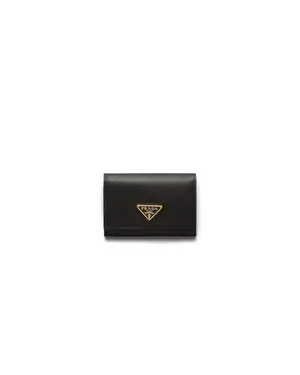 Prada Saffiano Leather Card Holder - Black