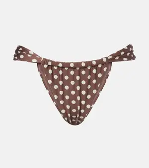 MONTCE Sandra Polka Dot Bikini Bottoms - Brown