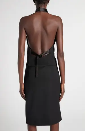 Alexander McQueen Halter Neck Wool Top