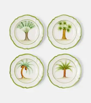 LES-OTTOMANS Set Of 4 Ceramic Bowls - Multicoloured