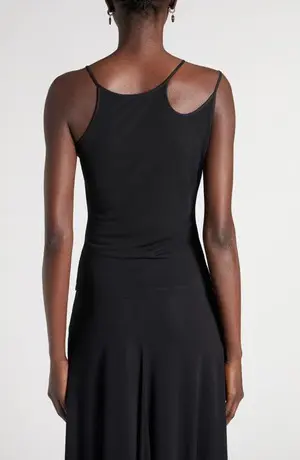 Alexander McQueen Asymmetric Jersey Camisole