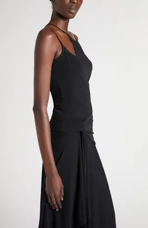 Alexander McQueen Asymmetric Jersey Camisole