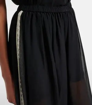 Zimmermann Roselight Cotton And Silk Balloon Pants