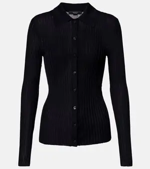 Gucci Ribbed-knit Cardigan
