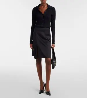 Gucci Ribbed-knit Cardigan