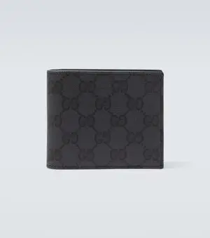 Gucci Essence Classic Gg Canvas Bi-fold Wallet - Black