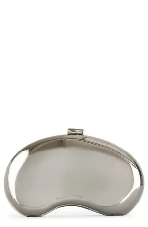 Dolce Vita Ramsey Metallic Frame Clutch - Pewter