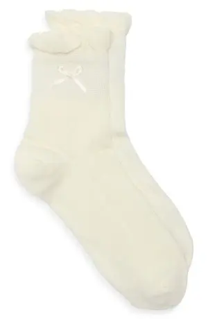 CASA CLARA Casa Clara Nico Quarter Crew Socks Yellow