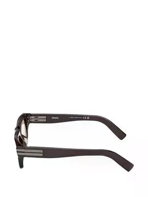 Zegna Rectangle Frame Sunglasses