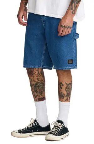 Rvca Dayshift Denim Carpenter Shorts