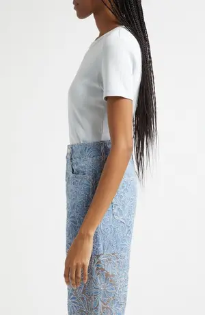 Veronica Beard Pruitt Stretch Cotton T-shirt