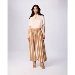 THEO THE LABEL Phaenna Shoulder Pleat Tee - Ivory