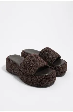 Bimba Y Lola Textile High Sole Sandal