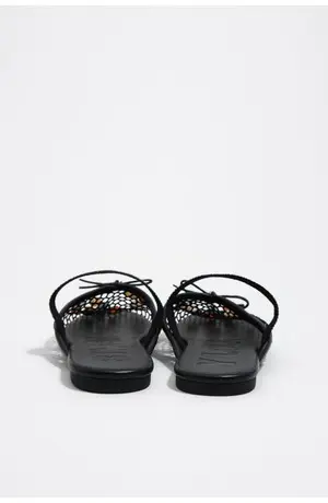 Bimba Y Lola Embellished Mesh Slingback Ballerinas