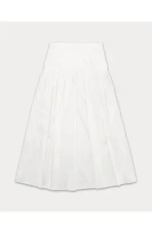 FORTELA Naomi Poplin Maxi Skirt - White