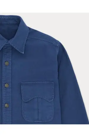 FORTELA Kenny 2.0 Cotton Overshirt - Blue