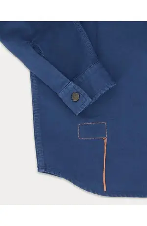 FORTELA Kenny 2.0 Cotton Overshirt - Blue