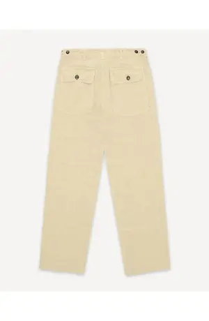 FORTELA Linen Fatigue Trousers - White